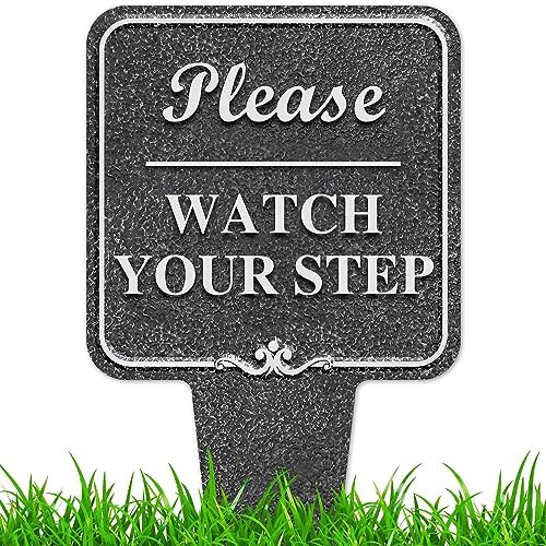 Amazon.com: Please Watch Your Step Sign, 7"x13", Heavy Duty Integrated ...