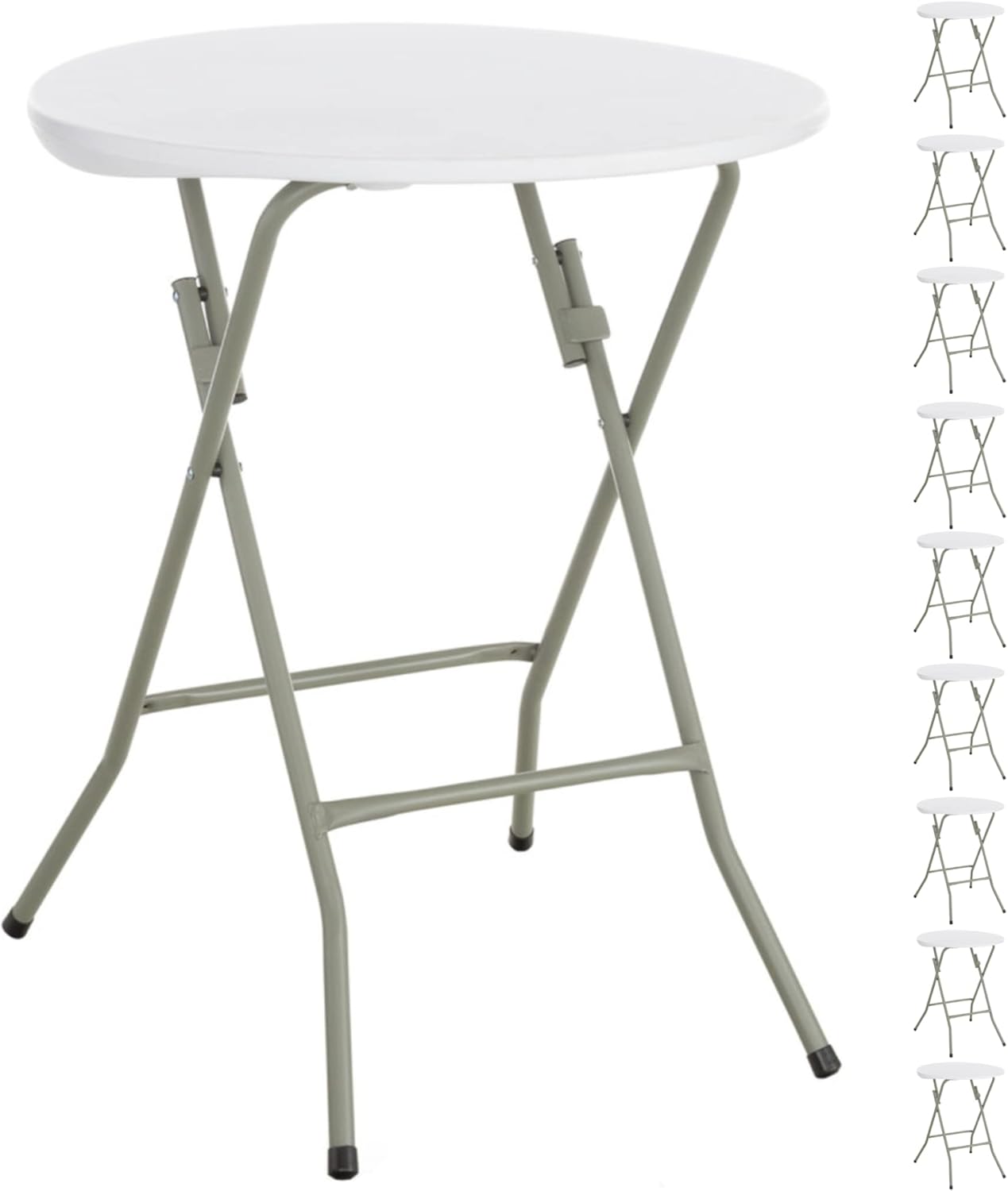 Amazon.com: Mix.Home 10 Pack! 24 inch Folding Table, Round Folding ...