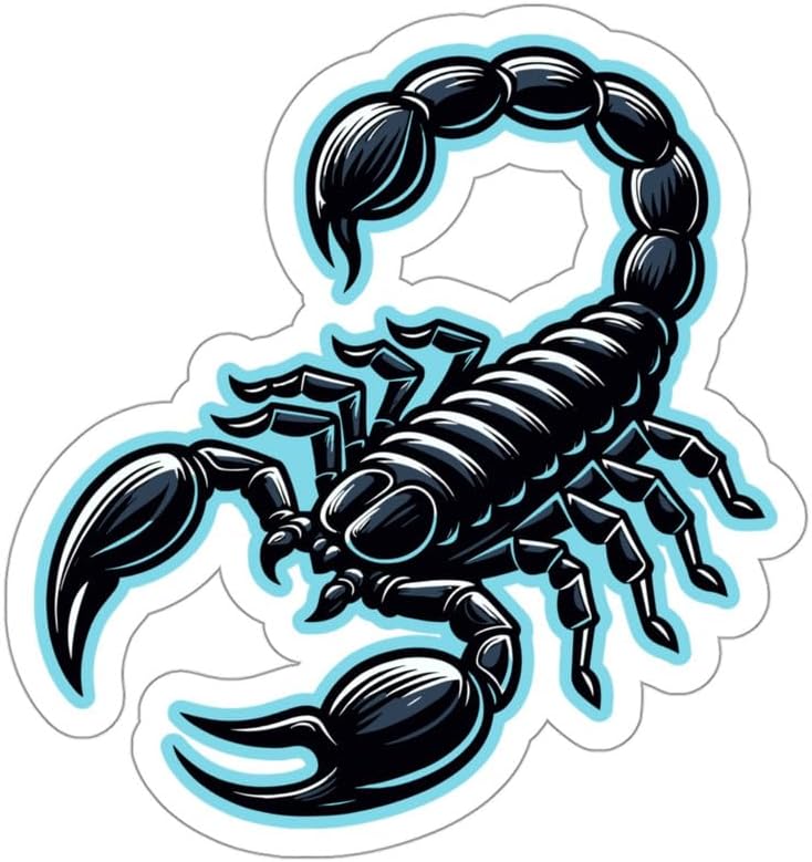 Amazon.com: Scorpion Sticker Vintage Souvenir Decal Vinyl Small ...