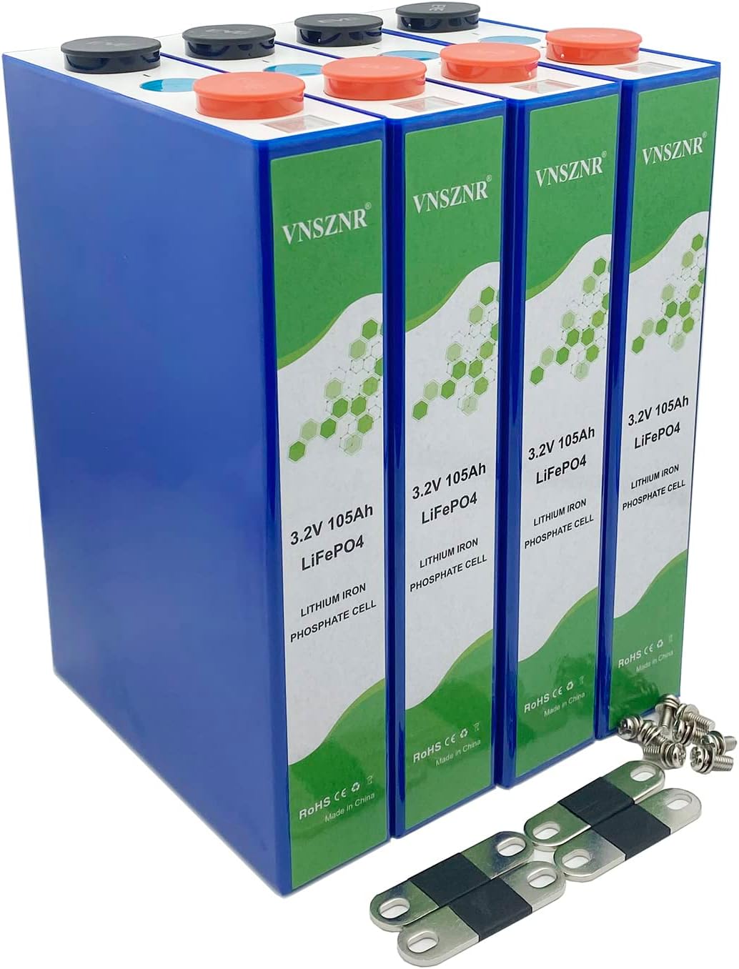 Buy LiFePO4 Cells 3.2V 105Ah 4PCS Battery Grade A Deep Cycle Lithium ...