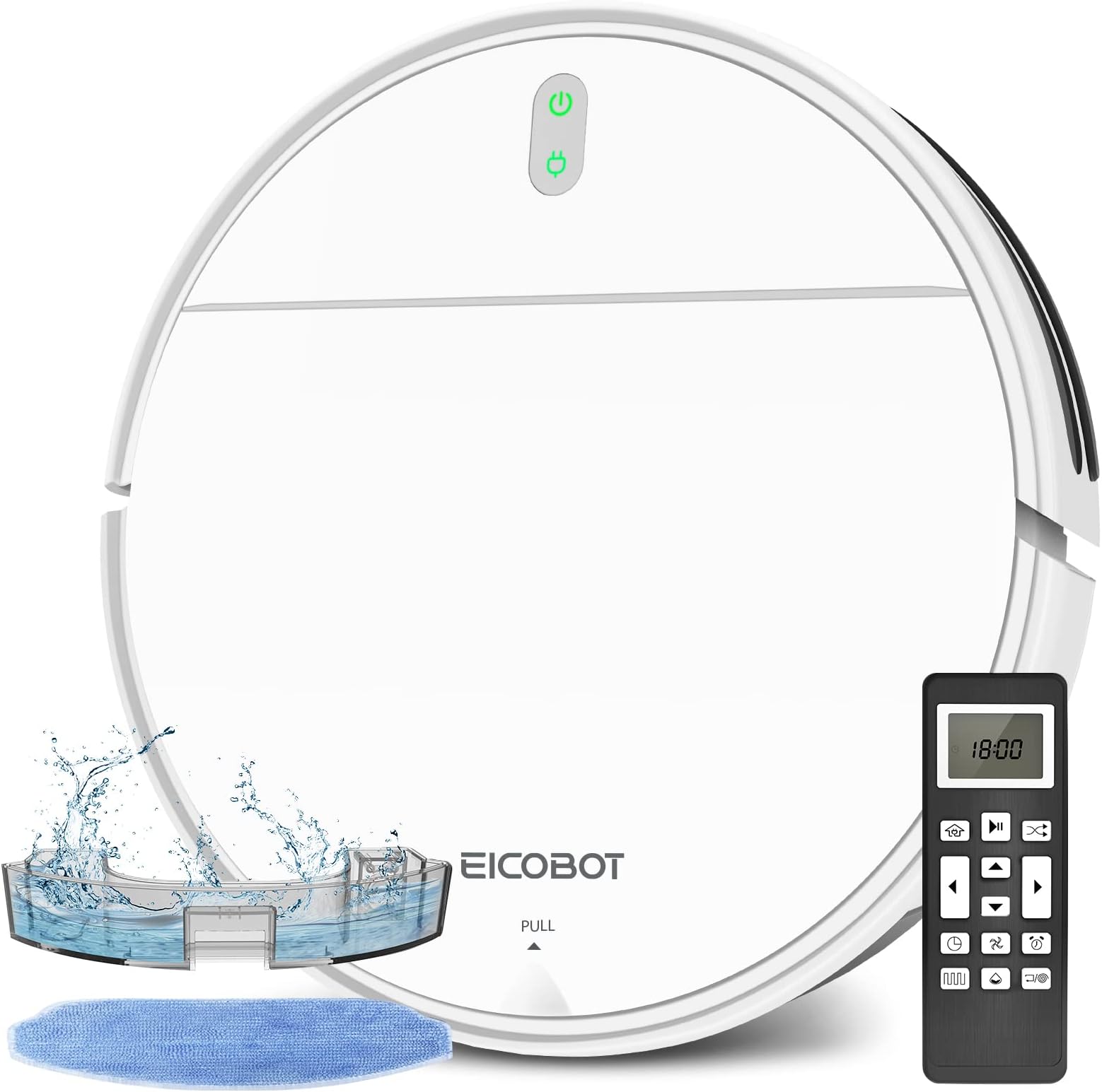 EICOBOT Robot Vacuum Cleaner and Mop Combo, 110 Minutes Running Time, 2 ...