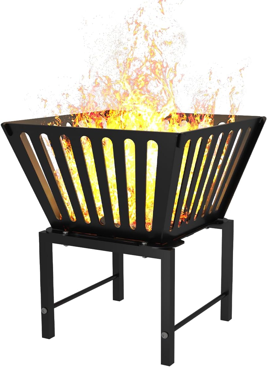 Amazon.com: GasOne 23 in Outdoor– Wood Burning Fire Pit – Durable Alloy ...