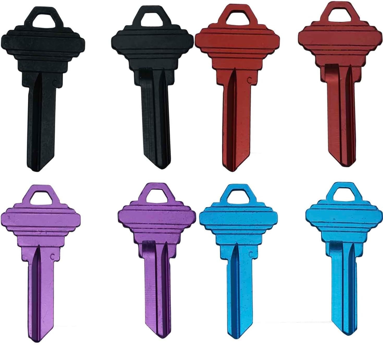 Blank Key Blanks, Pack of 56 Uncut Blank Keys, Copper Structures Blank ...