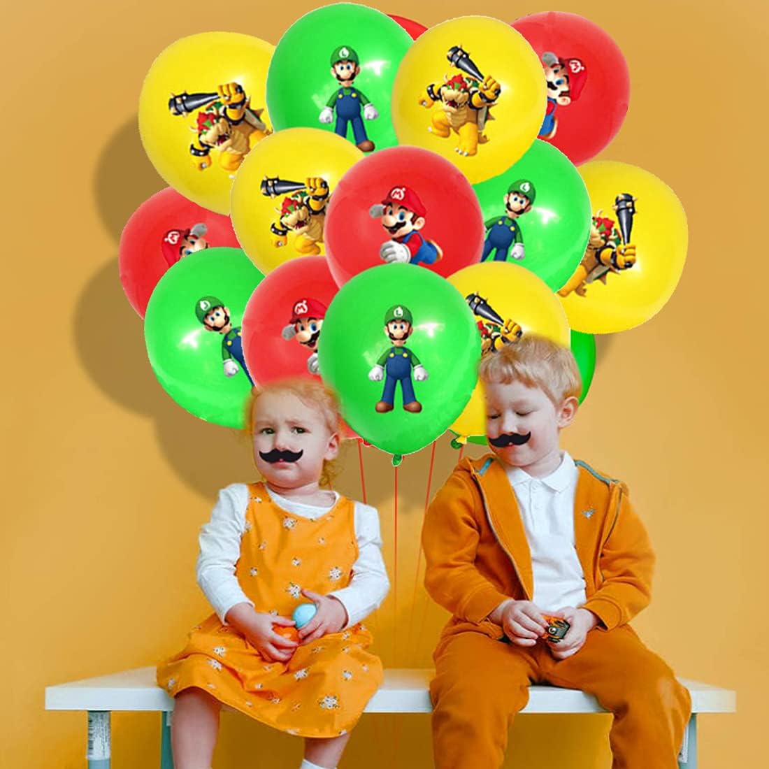 24 pcs Super Mario Balloon Wopin – Super Mario Birthday Decoration Set ...