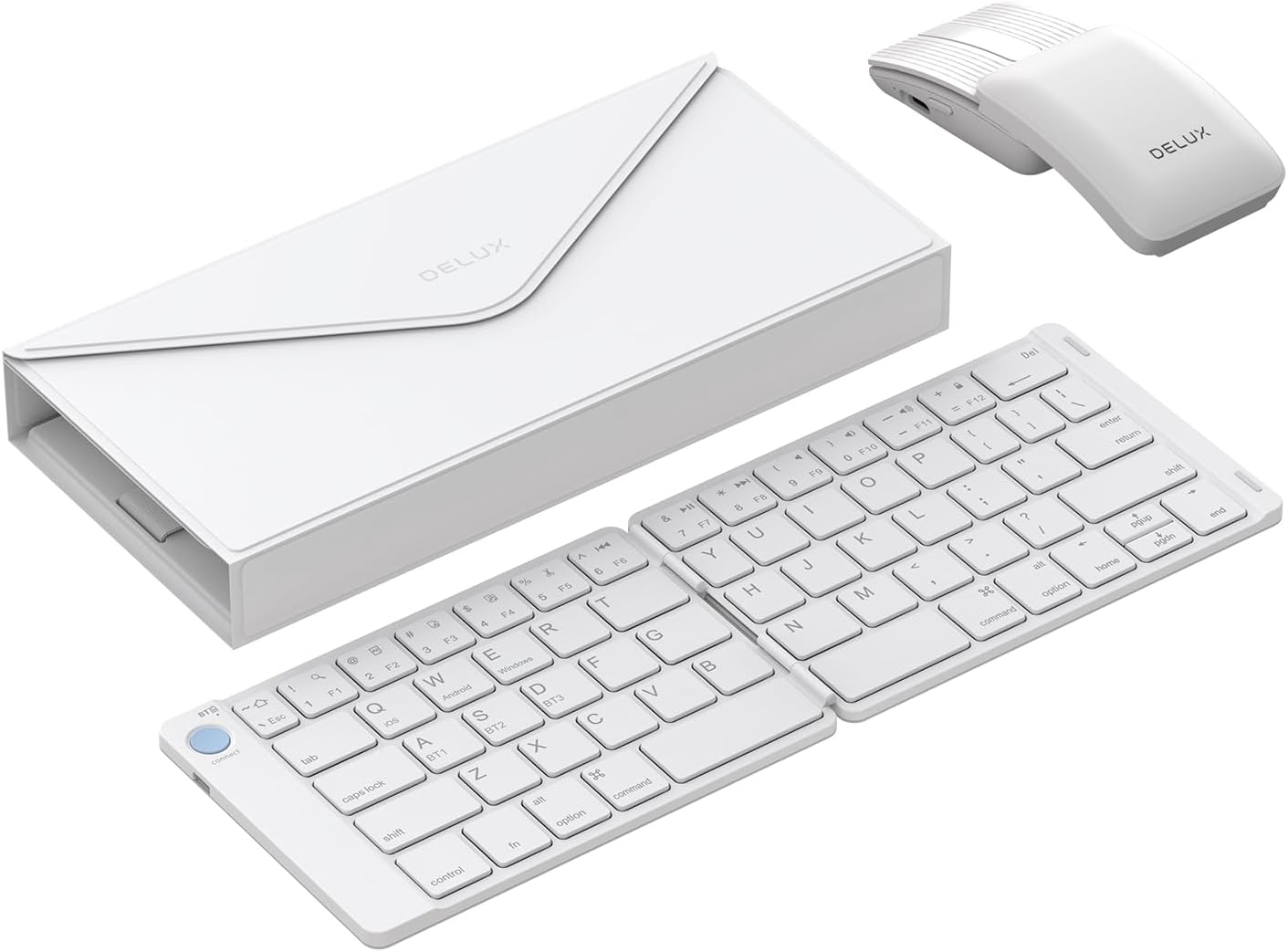 Amazon.com: DELUX PockCombo Portable Keyboard and Mouse Wireless with ...