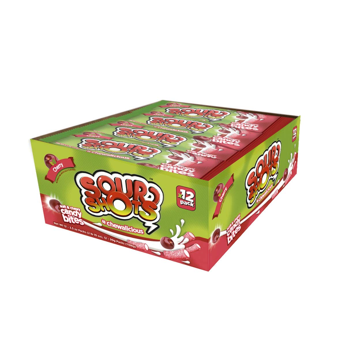 Amazon.com: SOUR SHOTS Bites Soft and Chewy Candy Bites In Share Sweet ...