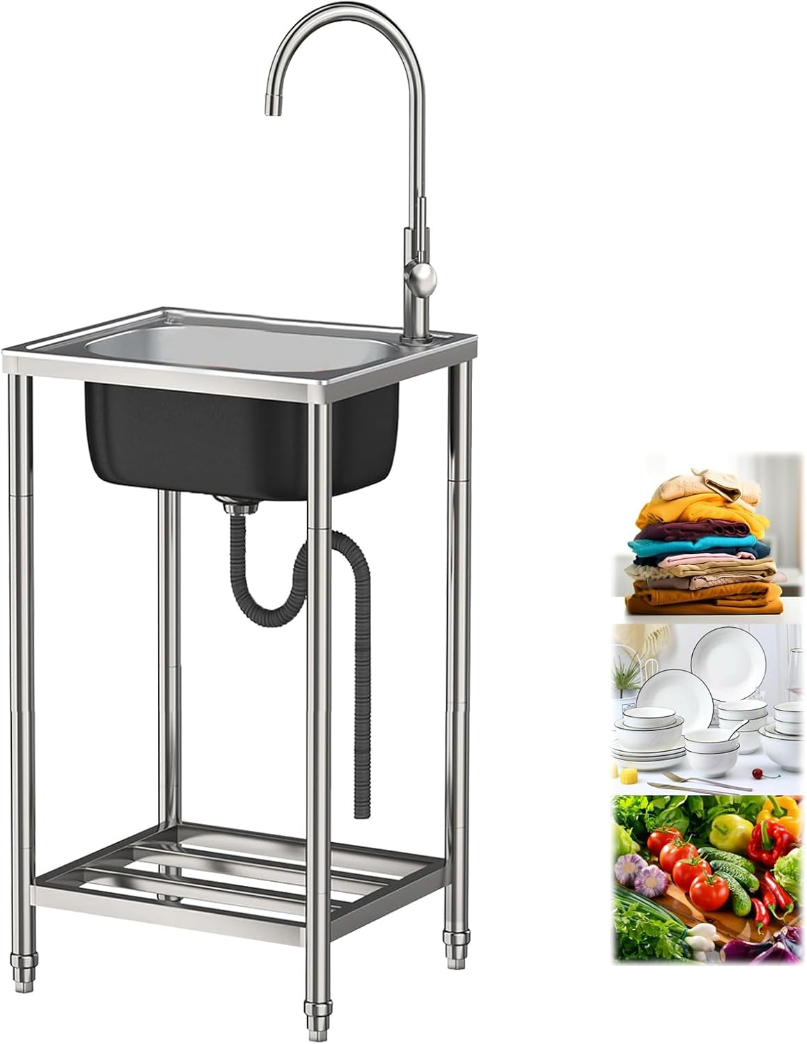 Stainless Steel Hand Washbasin, Interior Sink for Locker Rooms Toilet ...