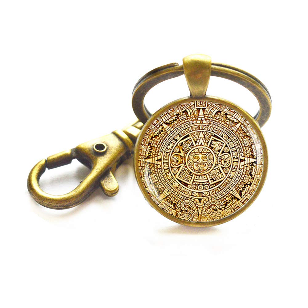 Amazon.com: Mayan Calendar Pedant, Mayan Calendar Jewelry, Aztec ...
