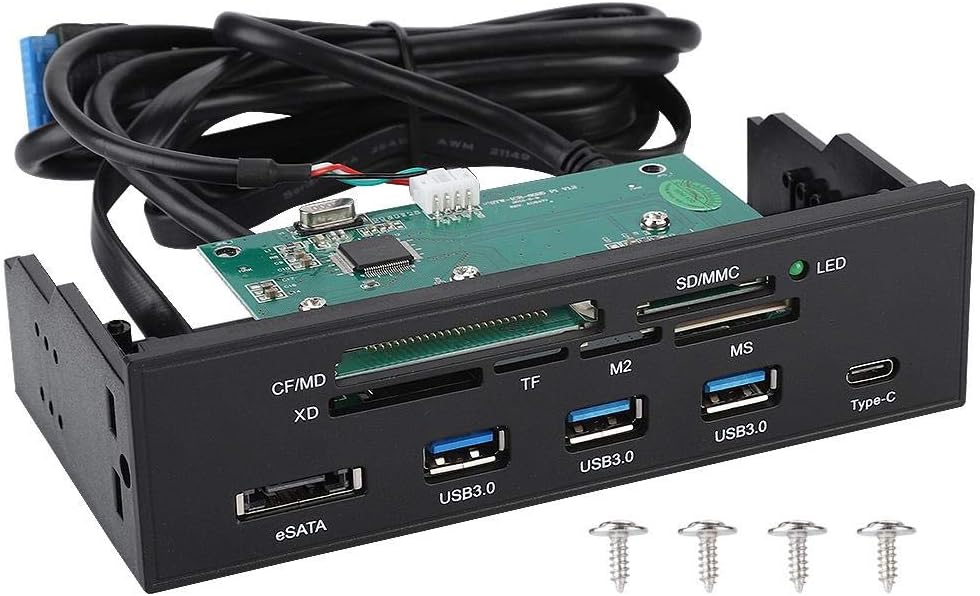 Amazon.com: PUSOKEI 5.25 Inch PC Card Reader, Internal Card Reader ...