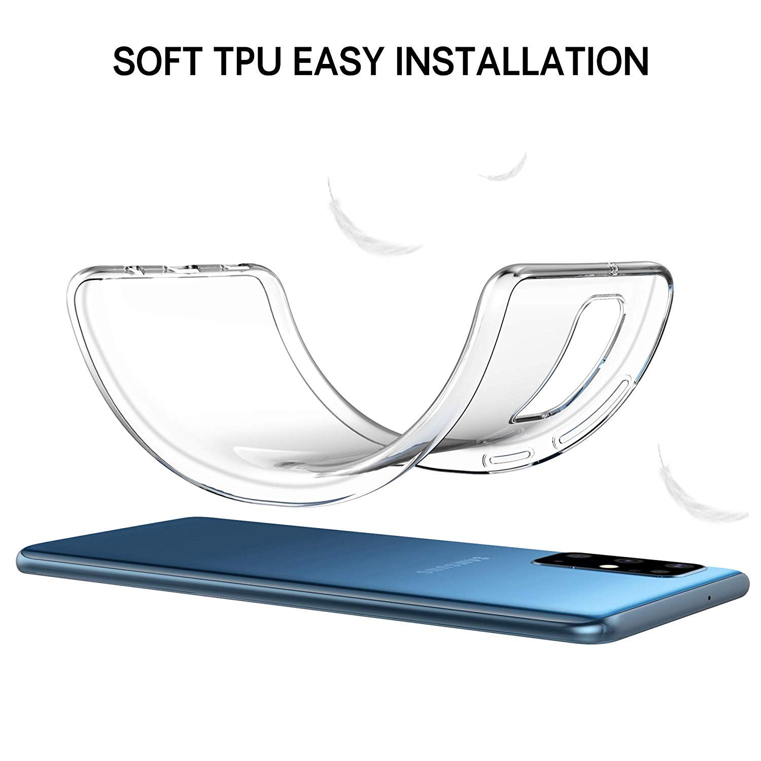 For Samsung S24 FE S23 A15 A25 A55 A35 A05S Clear Silicone Gel Phone Case Cover | eBay