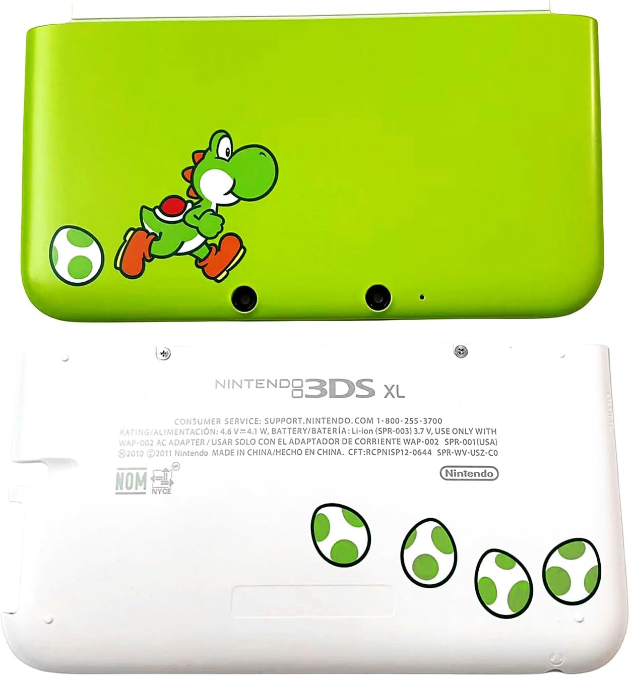 Amazon.com: Original for 3DSXL Extra Housing Case Limited Green & White ...