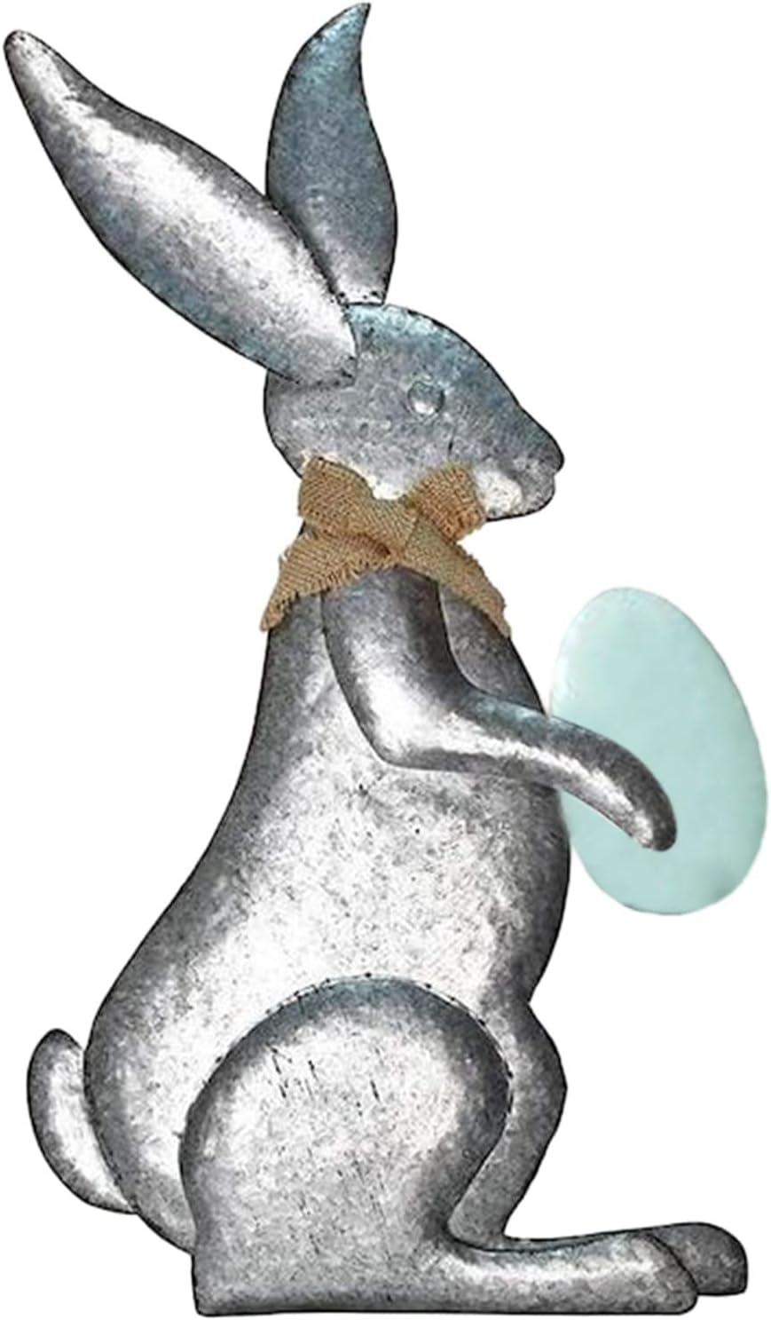 Amazon.com: Easter Bunny with Egg Garden Decor Outdoor Yard Metal Bunny ...
