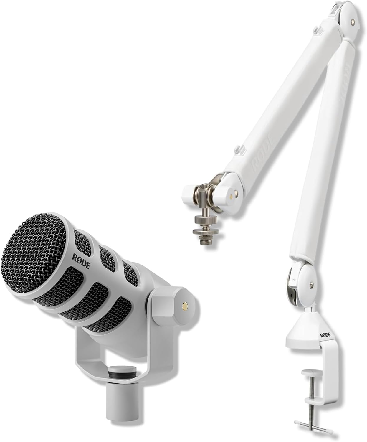 Amazon.com: RODE PodMic Dynamic Podcasting Microphone (White) with RODE ...