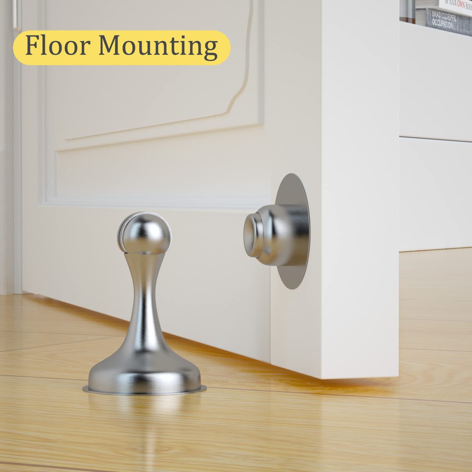Snapklik.com : Wedama Door Stopper 4 Pack Stainless Steel Magnetic Door ...