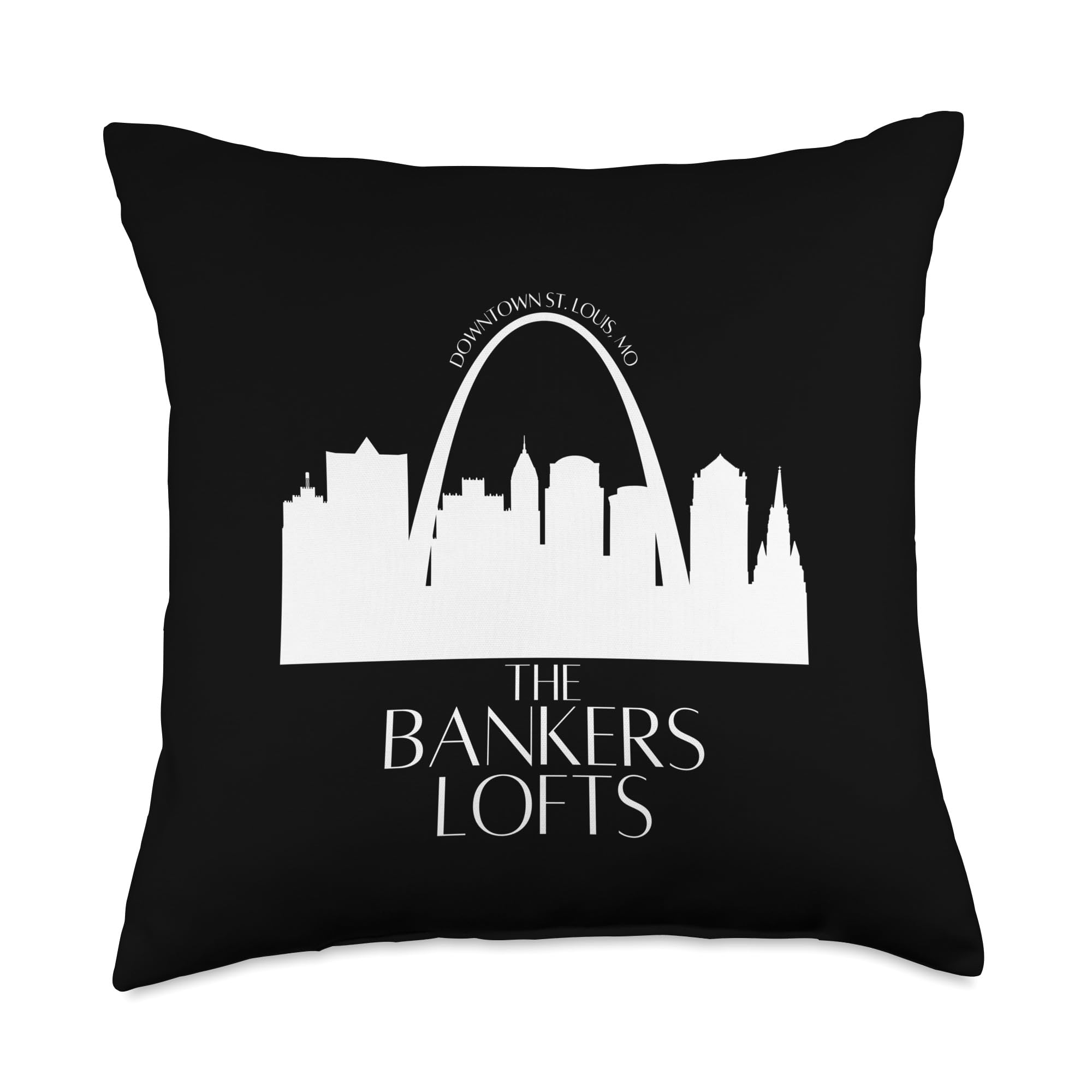 Bankers Lofts Classic Skyline Logo Throw Pillow | Desertcart INDIA
