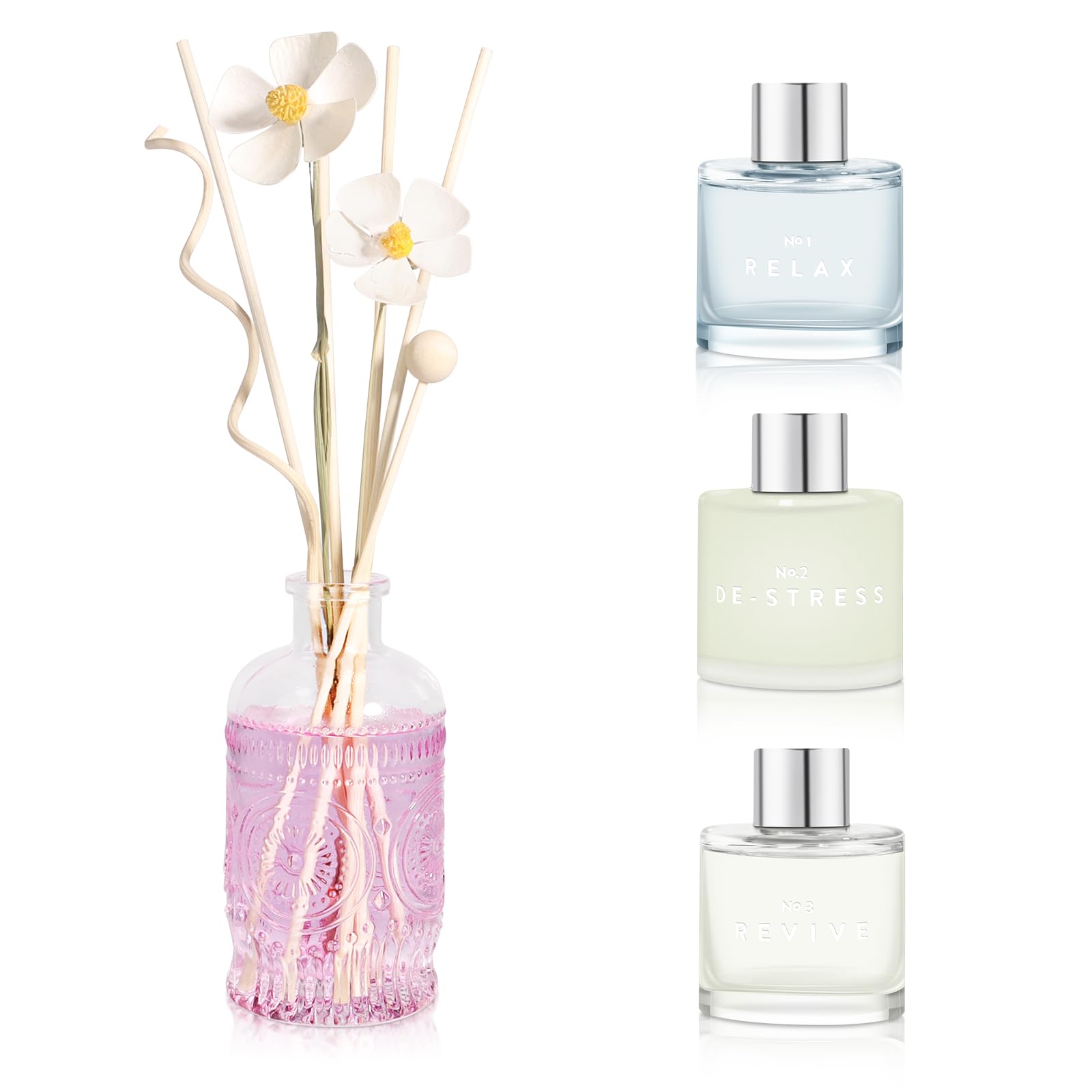 Amazon.com: 3 Pack Reed Diffusers and 6.7 oz Hilton Scent Diffuser ...