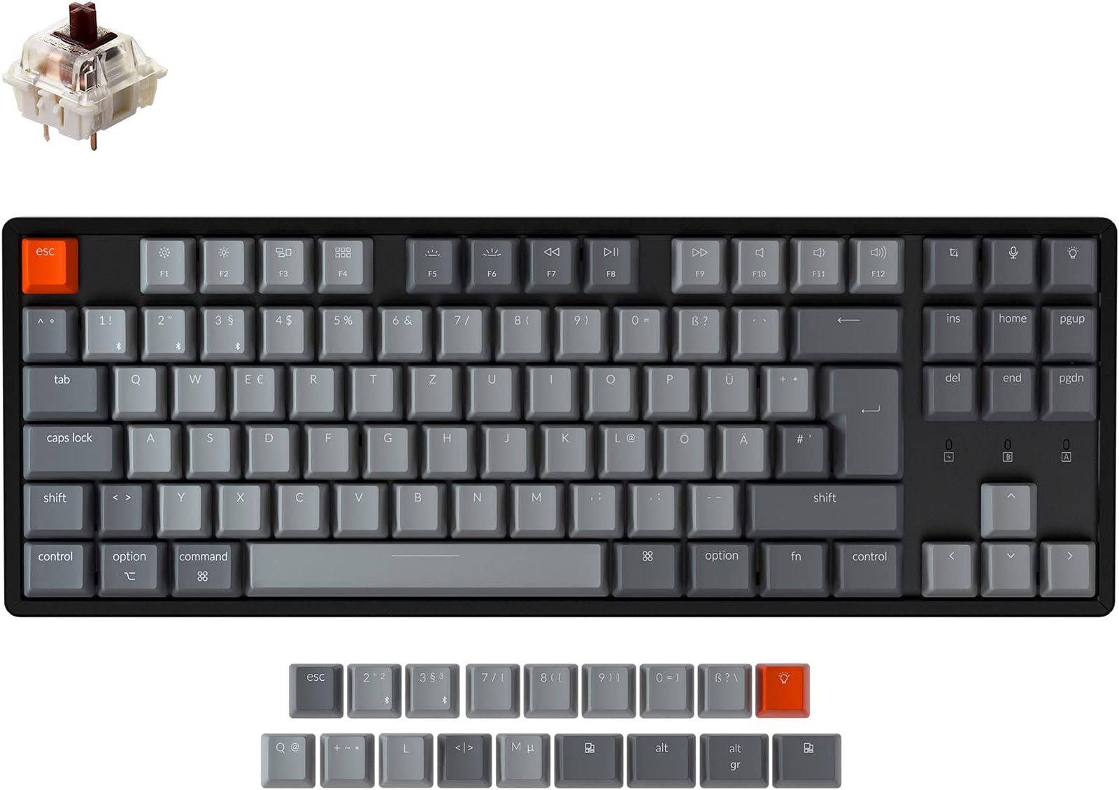 CSL-Computer Titanwolf - mechanische Tastatur Alumar - Mechanical ...