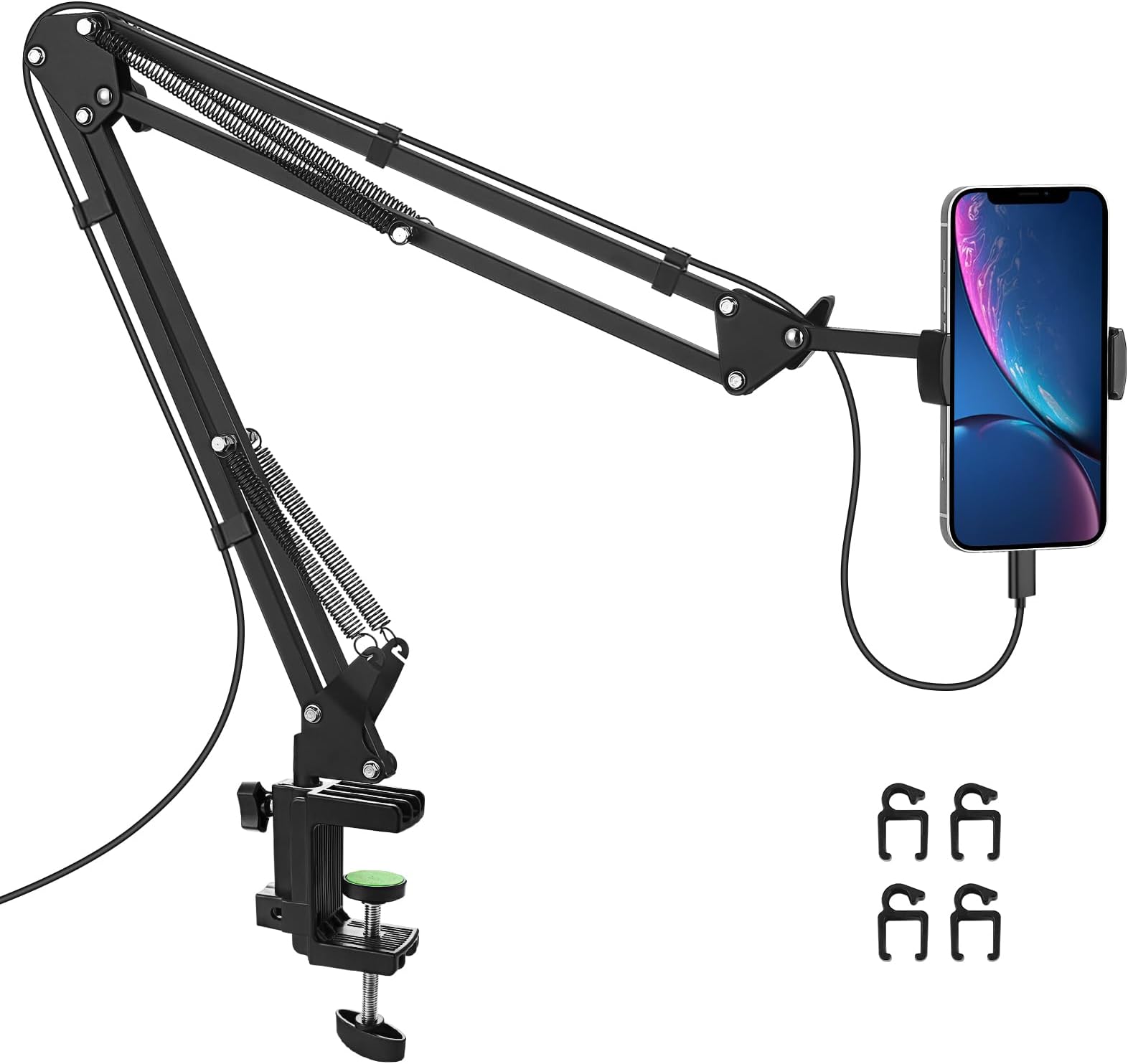 Amazon.com: ChromLives Overhead Video Stand Phone Holder Articulating ...