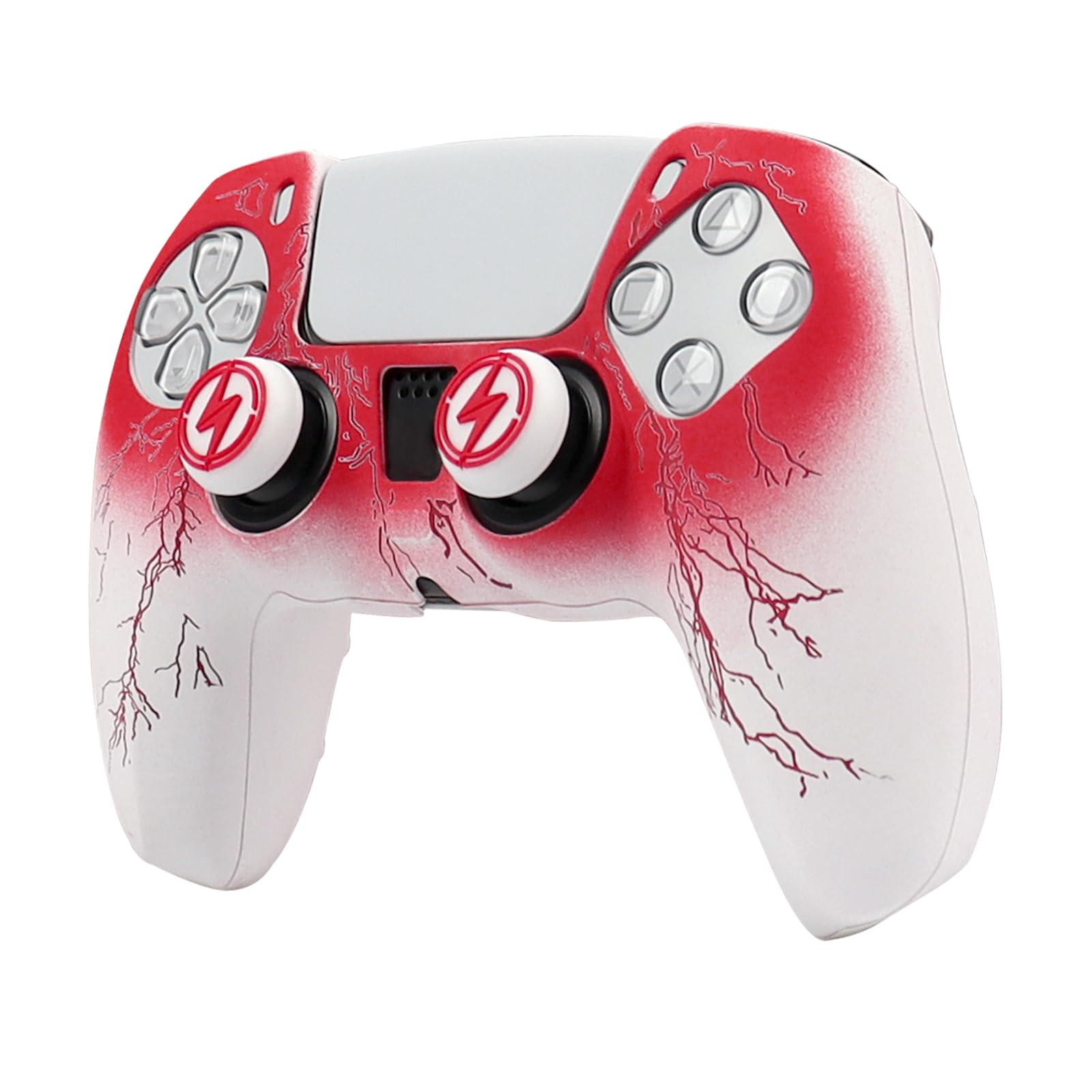 Amazon.com: RALAN Lightning Controller Skin Silicone for PS5, Non-Slip ...