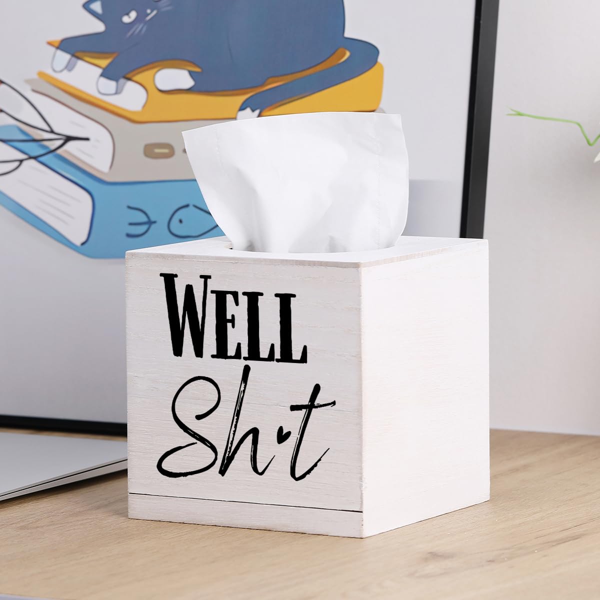 Snapklik.com : Funny Tissue Box Cover Square Tissue Holders Decorative ...