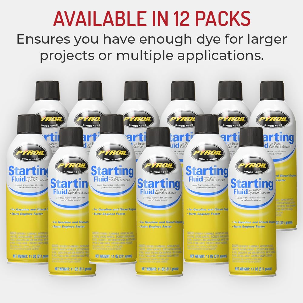 Engine Starter Fluid Spray Pyroil 602373 Colorless Extra Strength ...