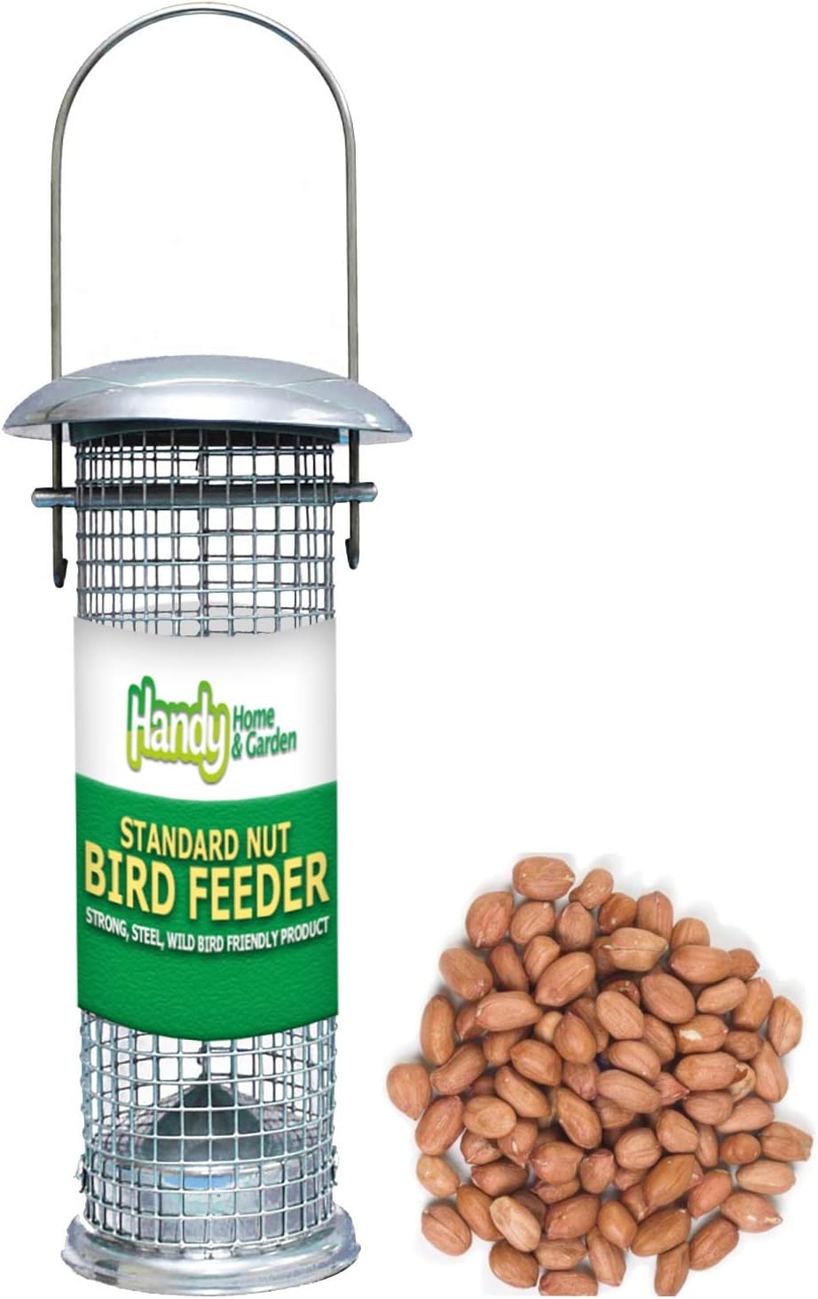 1 x Handy Home and Garden Deluxe Wild Bird Nut Feeders with 1KG bag of ...