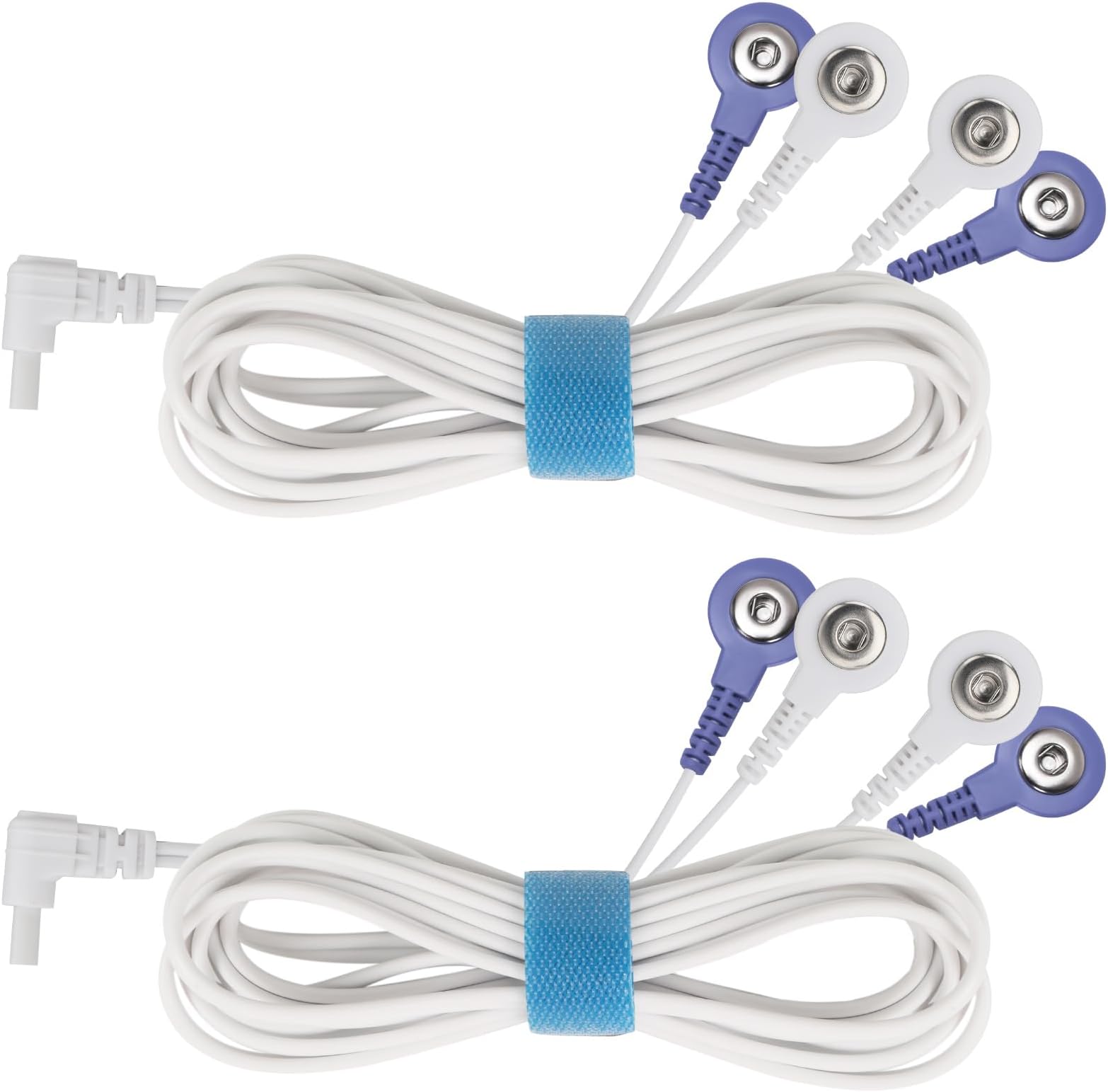 Amazon.com: 4 Count TENS Wires 3.5mm Plug TENS to 3.5mm Snap Electrode ...