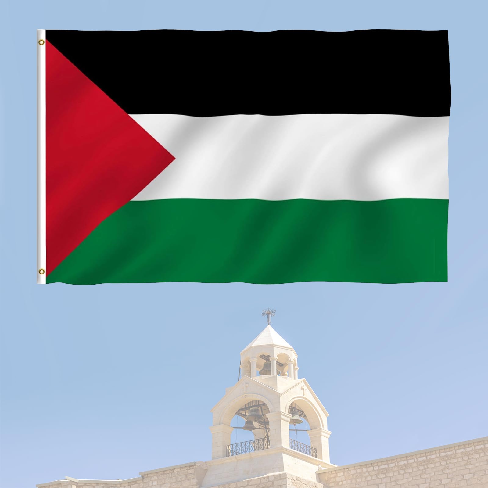 Palestinian Flag 3x5ft Double Sided Fade Proof We Stand Palestine ...