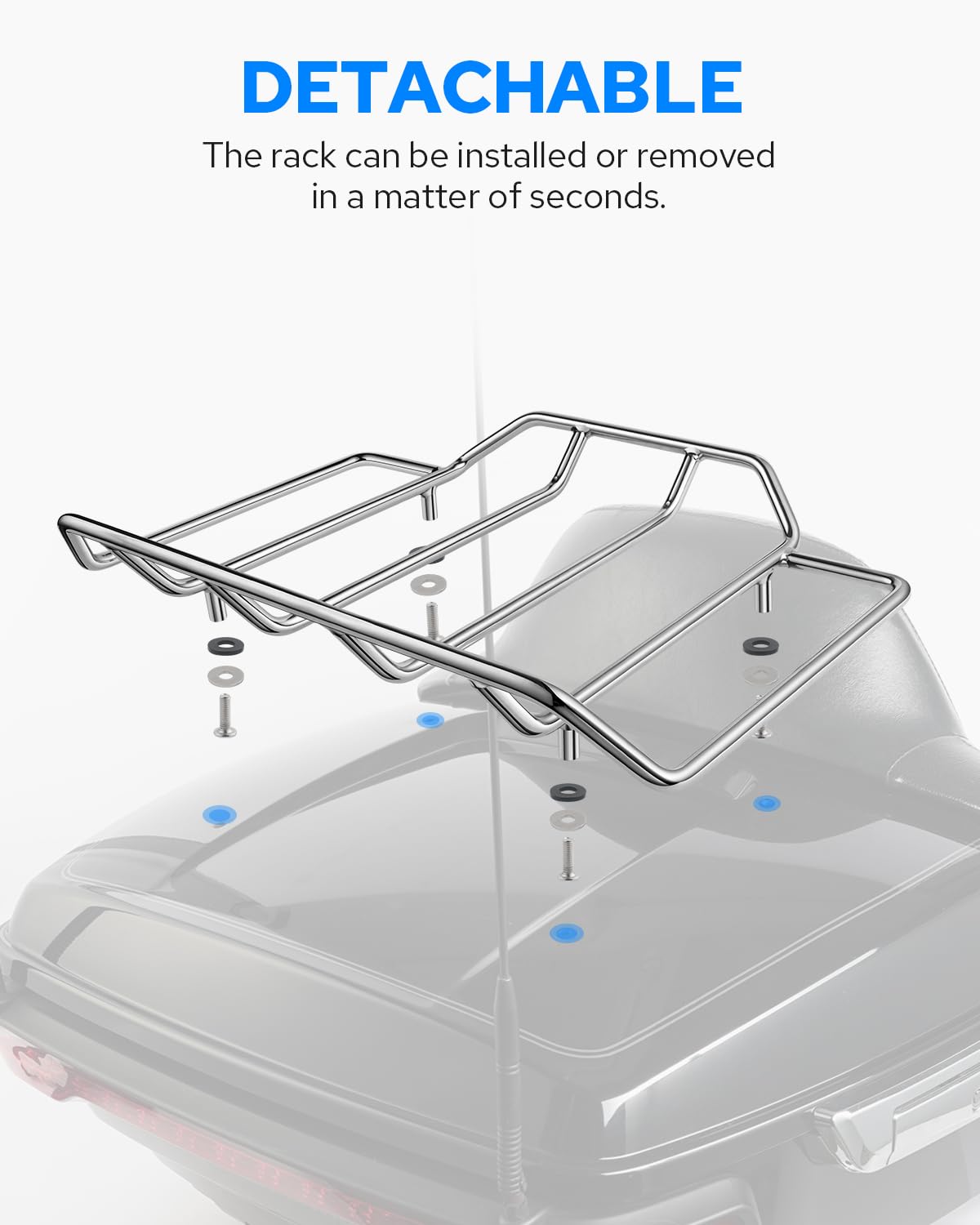 Car Trunk Luggage Rack Chrome