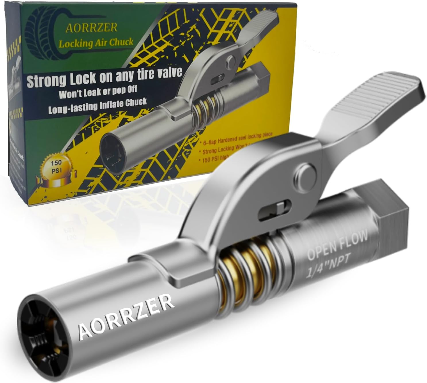Amazon.com: AORRZER Air Chuck, Strong Lock on Tire Air Chucks, Rated to ...