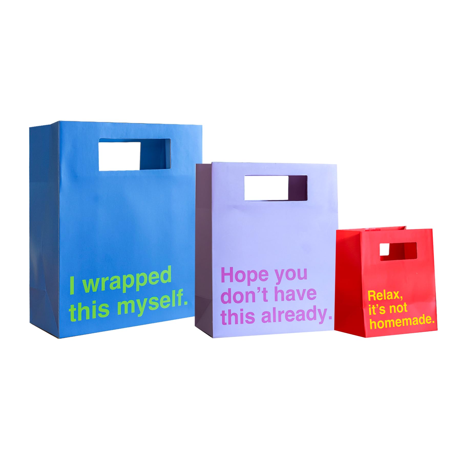 Amazon.com: Prank-O Funny Gift Bags for Presents, 3 Pack, White ...