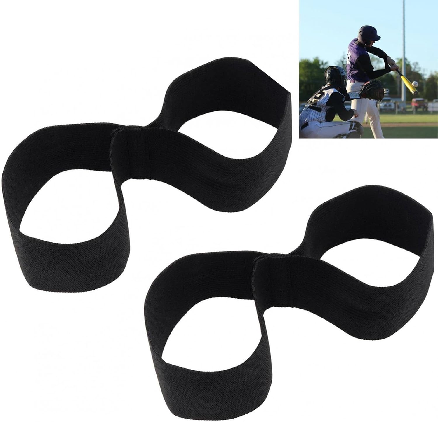 Amazon.com : Tobefore 2Pcs Baseball Swing Trainer Bands, Baseball ...