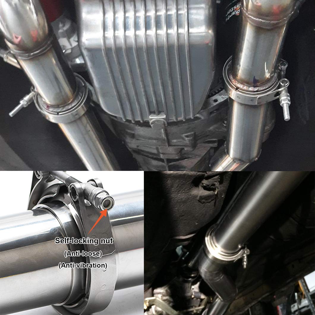 Snapklik.com : PTNHZ Universal Stainless Steel 2.0" V Band Clamp For ...