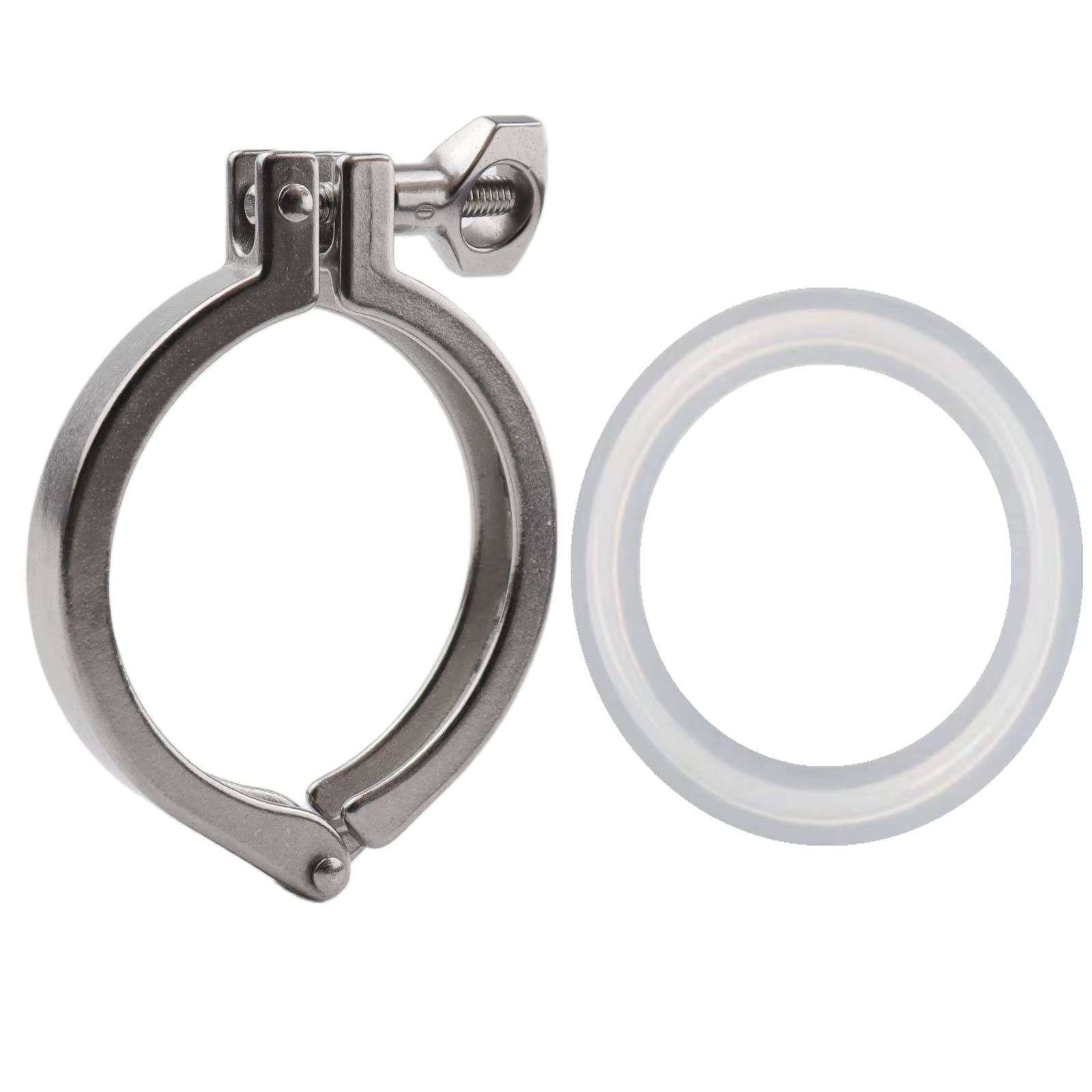 Snapklik.com : Mominate Stainless Steel 304 Single Pin Heavy Duty Tri Clamp