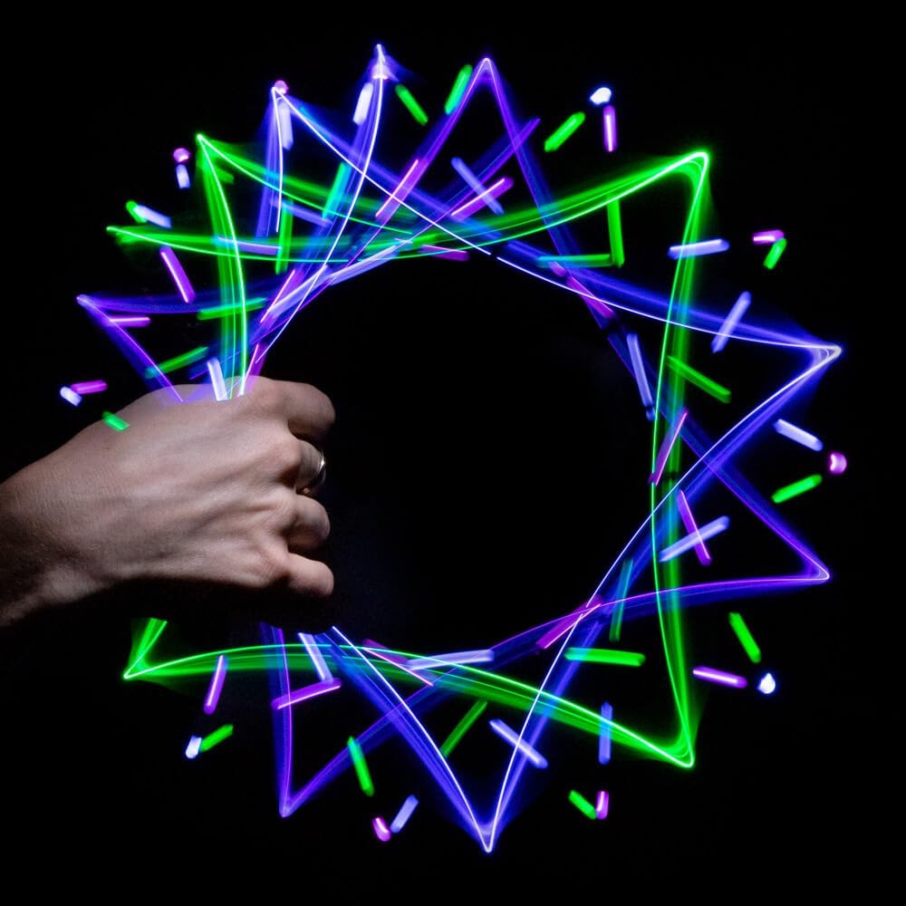 Amazon.com: GloFX 6 Led Spinning Orbit: Pure Bliss Multicolor Pattern ...