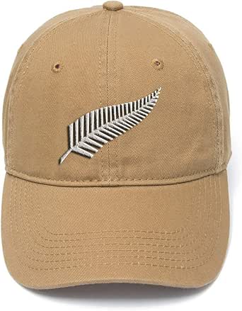 FANNOO Baseball Cap-New Zealand Silver Fern Flag Flock Printing Washed ...