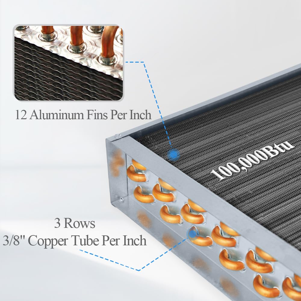 Snapklik.com : Water To Air Heat Exchanger 16x18