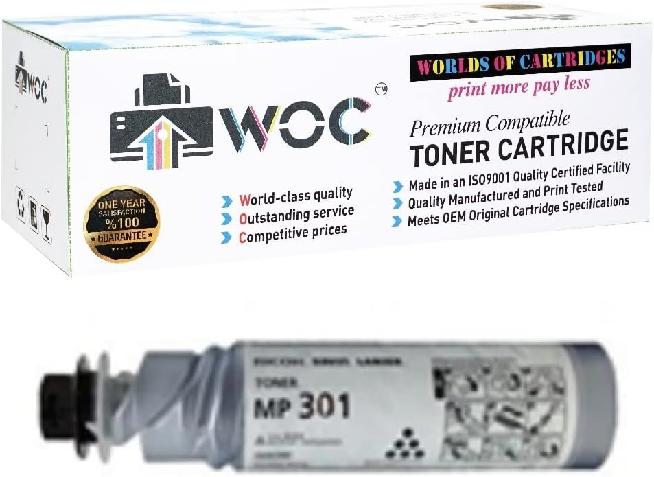 Amazon.com: WORLDS OF CARTRIDGES Compatible Toner Cartridge Replacement for Ricoh 841714 ...
