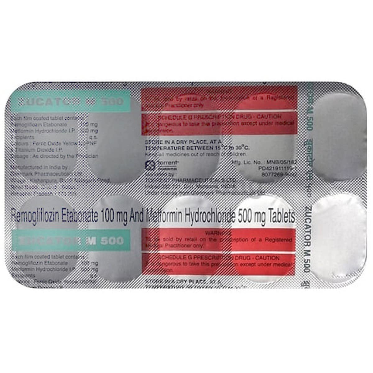Zucator M 500/100MG - Strip of 10 Tablets : Amazon.in: Health ...