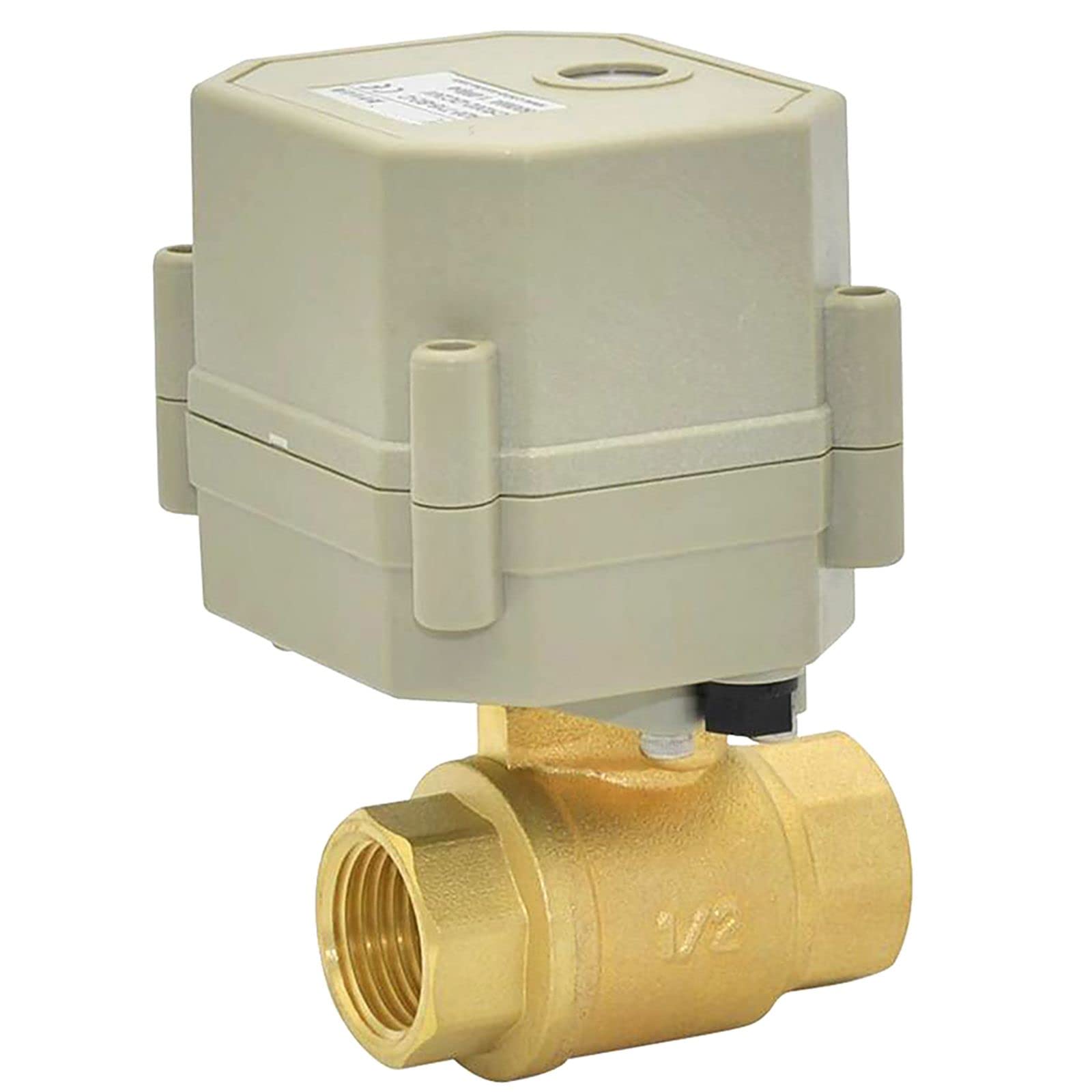 Snapklik.com : Normally Open Two Way Brass 1/2" AC110-230V Motorized ...