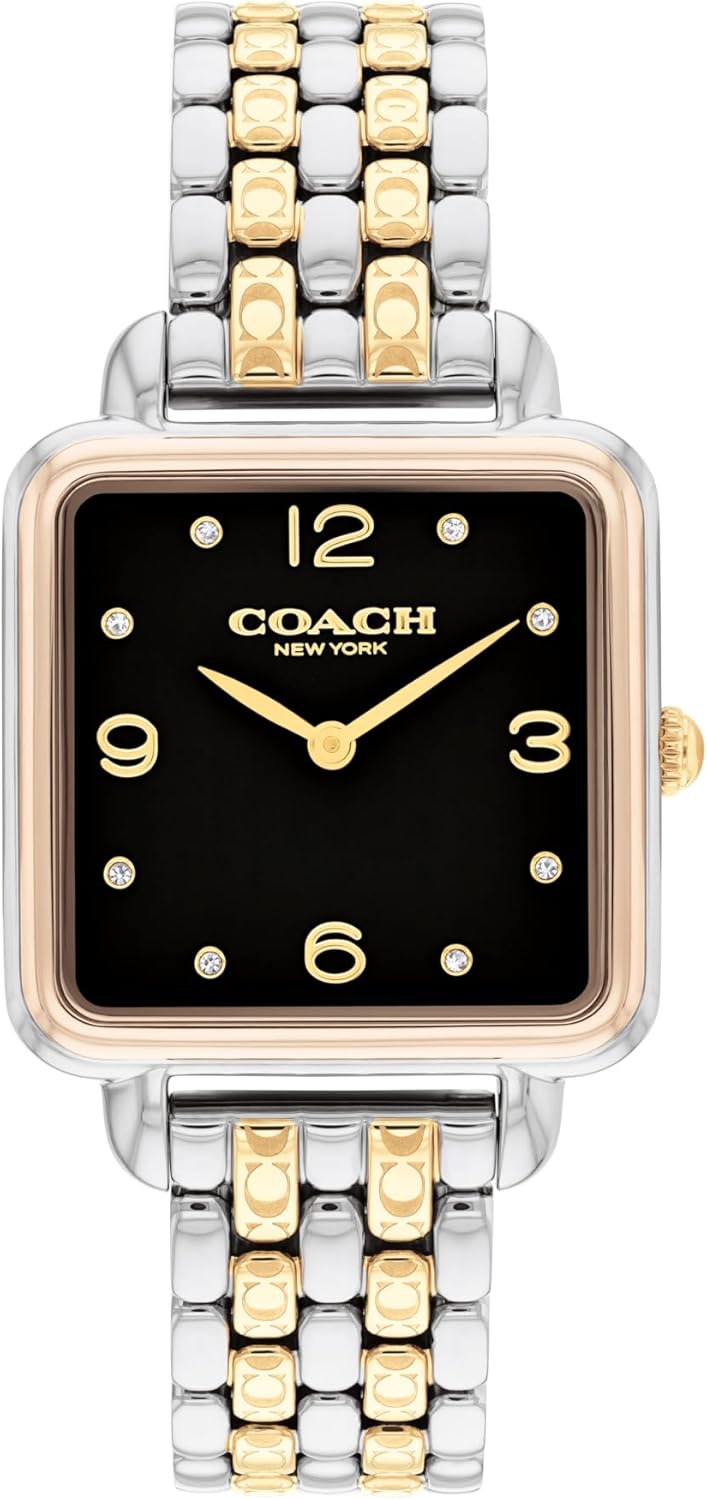 Amazon.com: Coach Cass Women's 2H Quartz Watch - 28mm Square Stainless ...