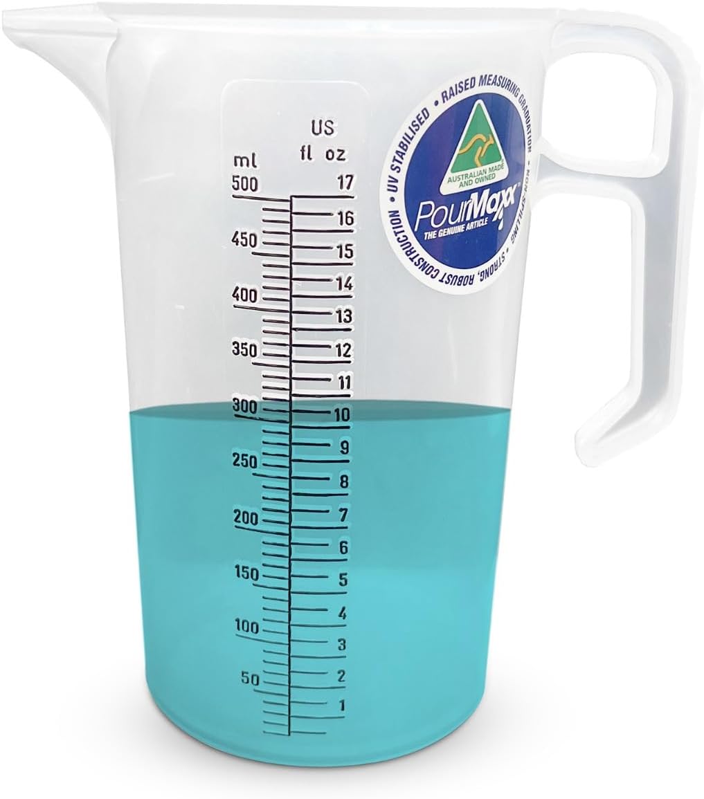 Amazon.com: UEETEK Measuring Cup 500ml Plastic Graduated Cup : Lab ...