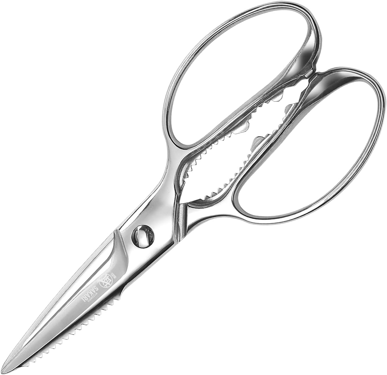 MITSUMOTO SAKARI 8 inch Japanese Kitchen Scissors, Heavy Duty Kitchen ...