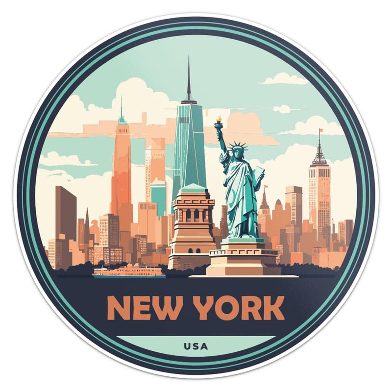 Amazon.com - Uinted States New York City Sticker - Waterproof Vinyl ...