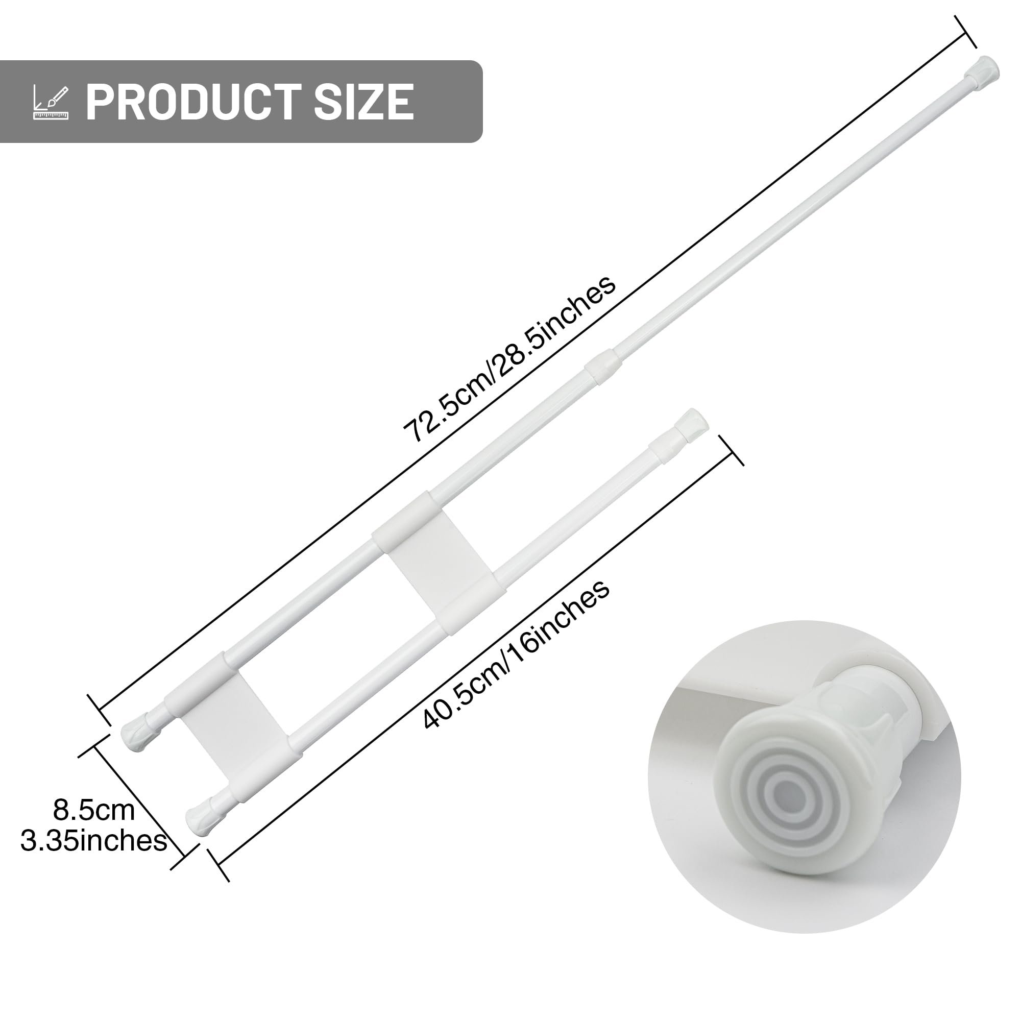 Snapklik.com : RV Refrigerator Bars, Double Spring Tension Rods Keeping ...