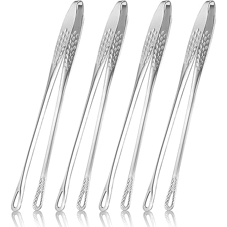 Amazon.com: 4 Pcs 11-Inch kitchen tweezers Grill Tongs, 18/10 Stainless ...
