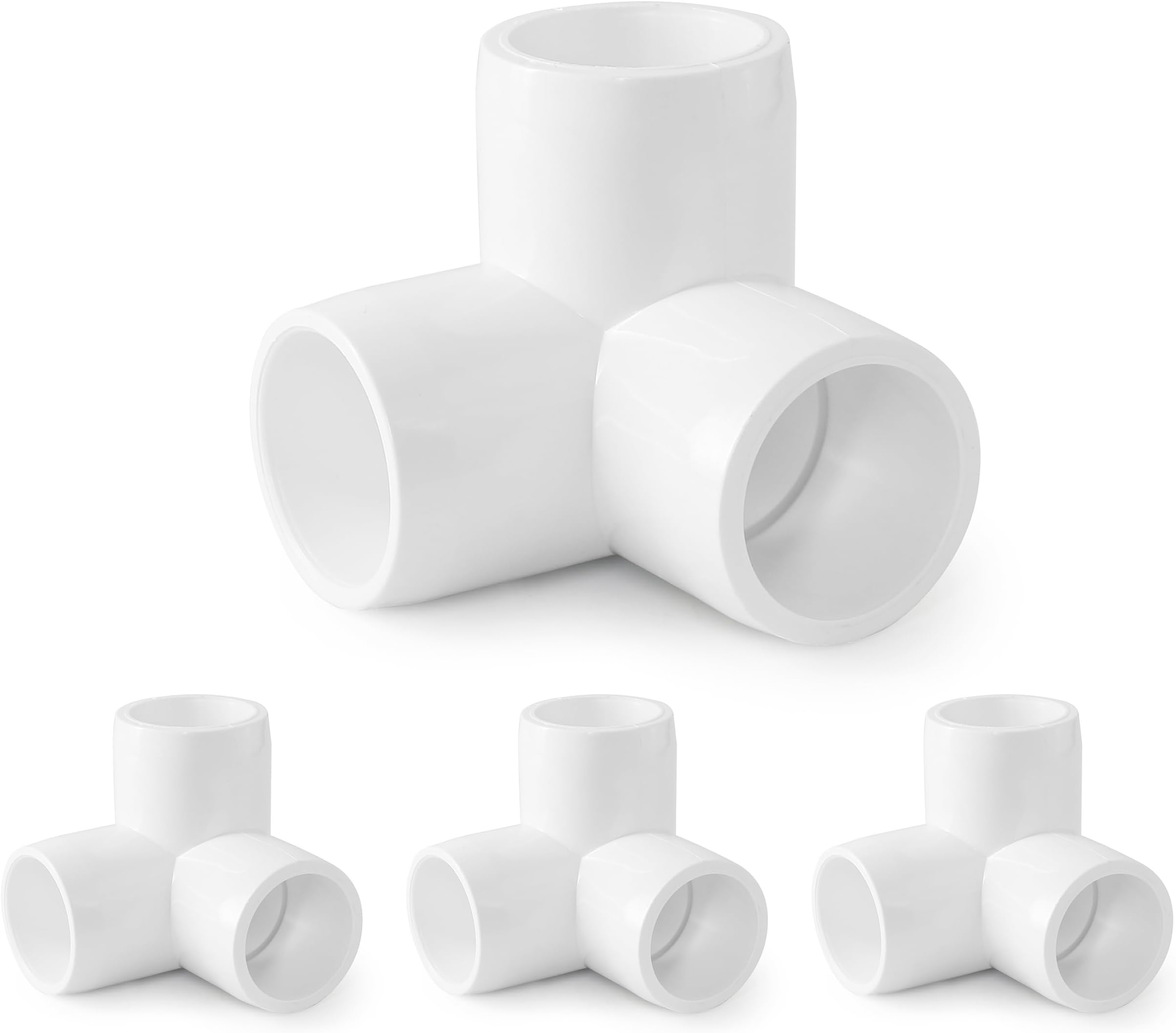 Amazon.com: 3/4“ Tee PVC Fitting 3 Way Elbow Connector, Furniture Grade ...