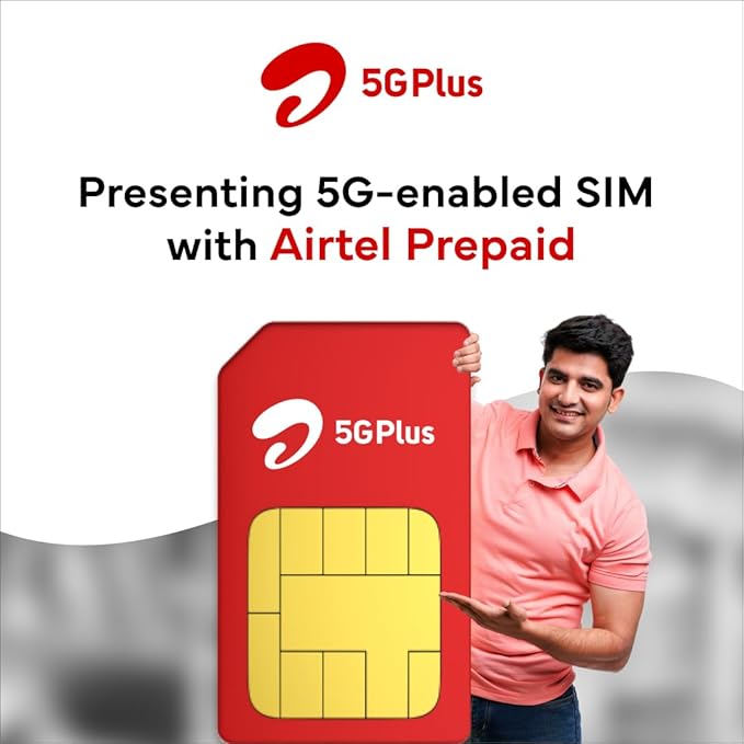 Airtel 5G Plus Prepaid SIM- Unlimited Calls, High-Speed Data| 23+OTT Benefits |Seamless ...