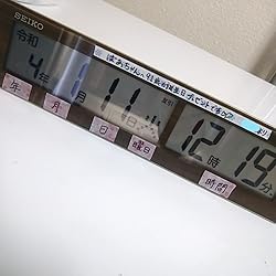 Amazon.co.jp: セイコークロック(Seiko Clock) 掛け時計 置き時計兼用 電波 デジタル 元号表示 茶木目模様 SQ441B : ホーム＆キッチン