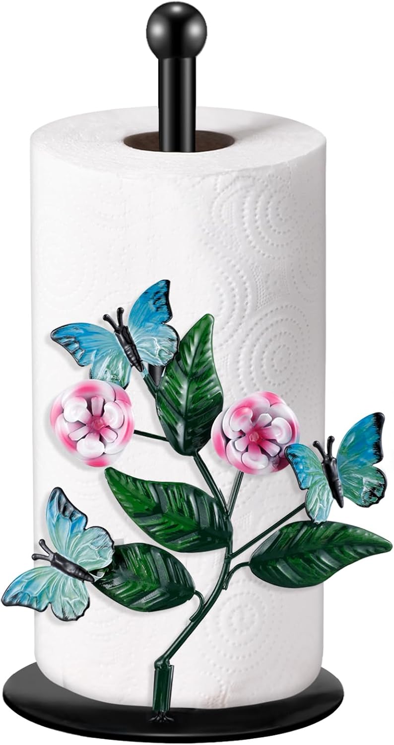 Amazon.com - Peryiter Paper Towel Holder Countertop Decorative Metal ...